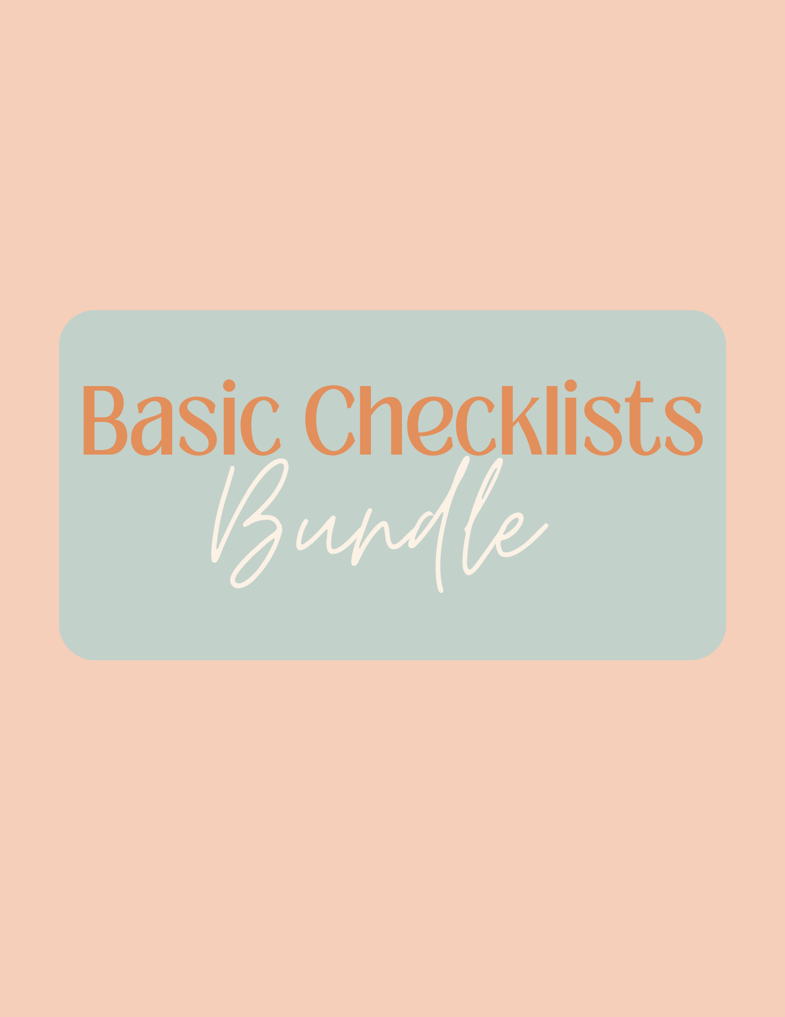 Basic Checklist Bundle – OliviaVanFoxFace (OVFF)